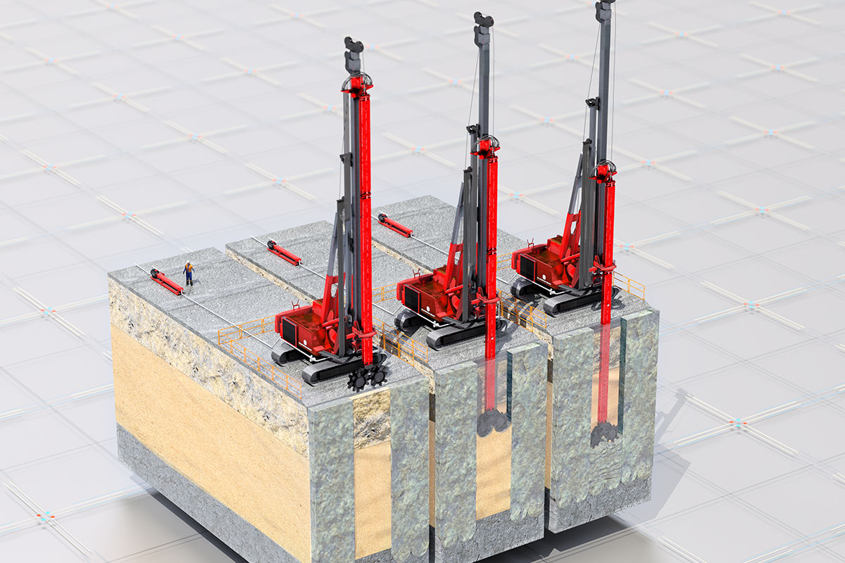 Soil Mixing technique - Bachy Balineau